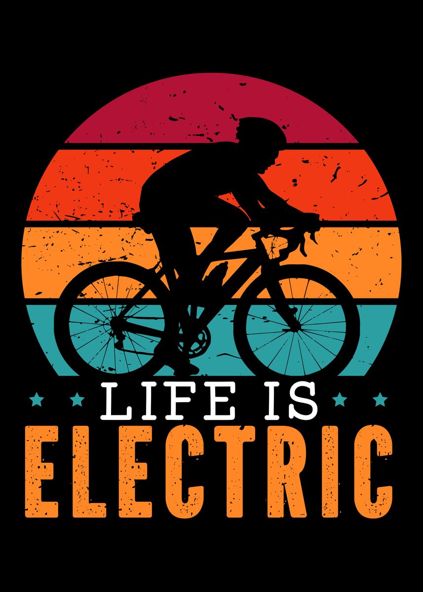 'Life Is Electric' Poster, picture, metal print, paint by NAO | Displate