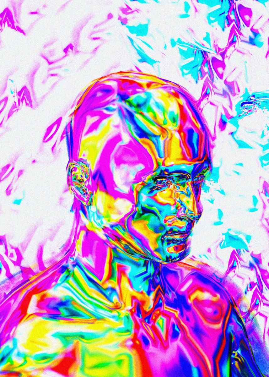 'Chrome Colored Humanoid' Poster by Fr3aky | Displate