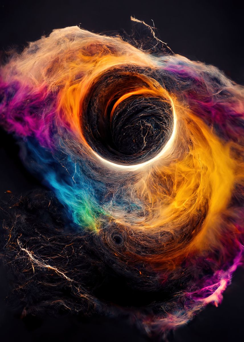 'Rainbow Upwards Tornado' Poster by AJ | Displate