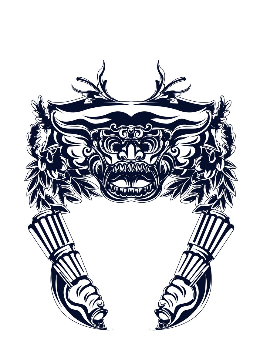 'Barong bali indonesia' Poster, picture, metal print, paint by ...