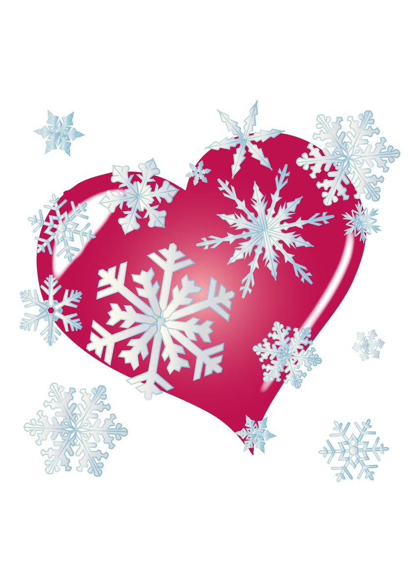 'Ice Cold Heart' Poster, picture, metal print, paint by HomeStead ...