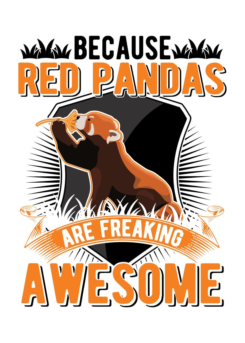 'Red Panda Gift' Poster by FavoritePlates | Displate