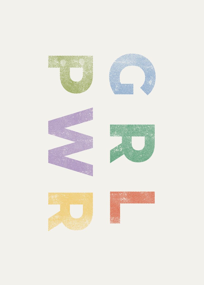 'GRL PWR Girl Power Boho' Poster by Uber Colektiv | Displate