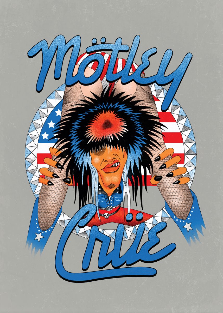 'Motley Crue graphics' Poster, picture, metal print, paint by Motley ...