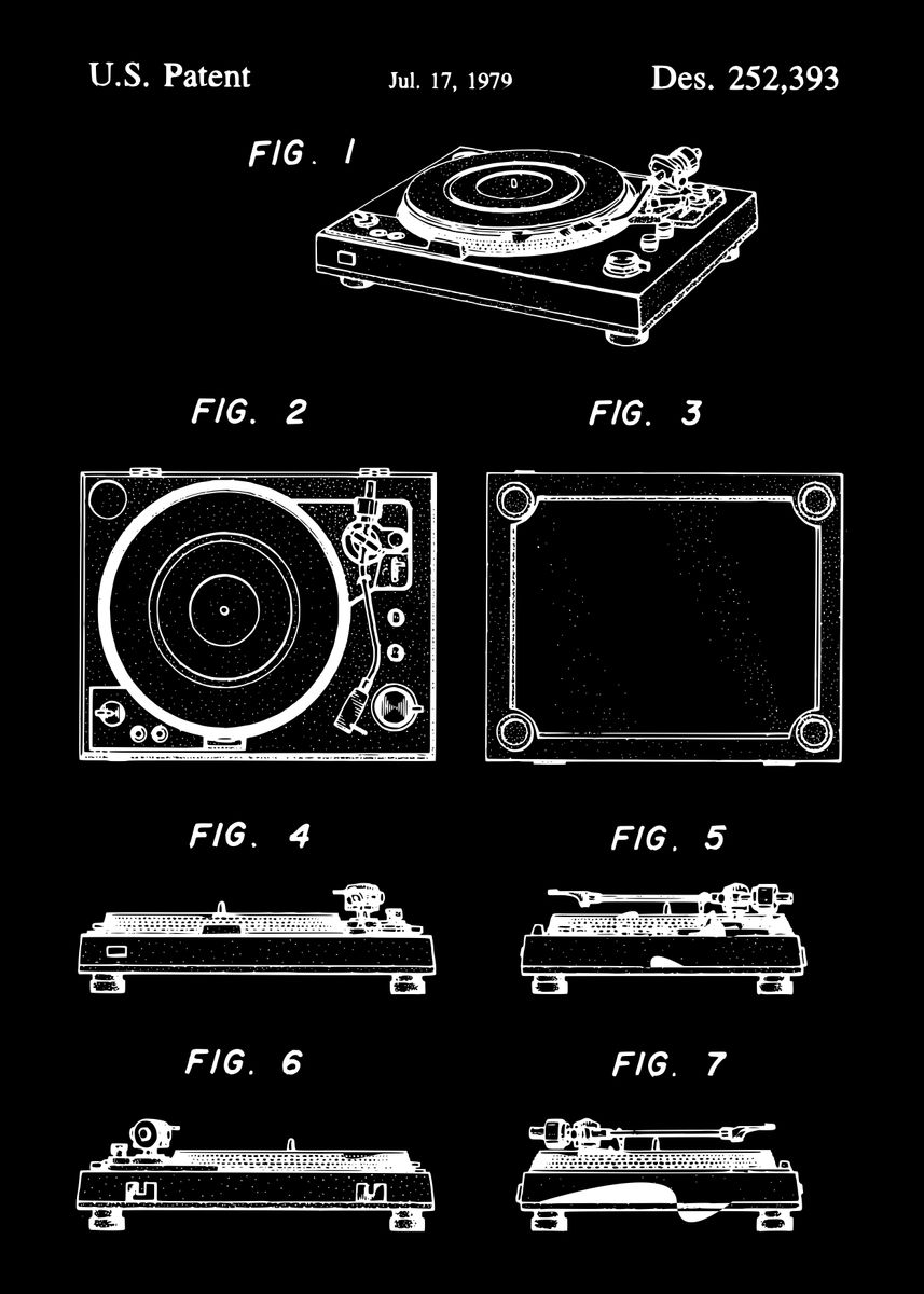 'Turntable Record' Poster by Sam Kal | Displate