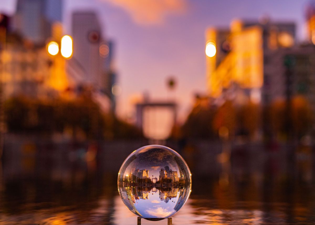 'Crystal Ball in Paris' Poster by Mike Lebeau | Displate