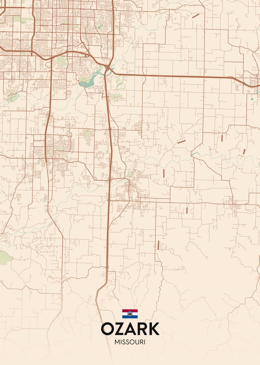 'Ozark MO' Poster, picture, metal print, paint by IMR Designs | Displate