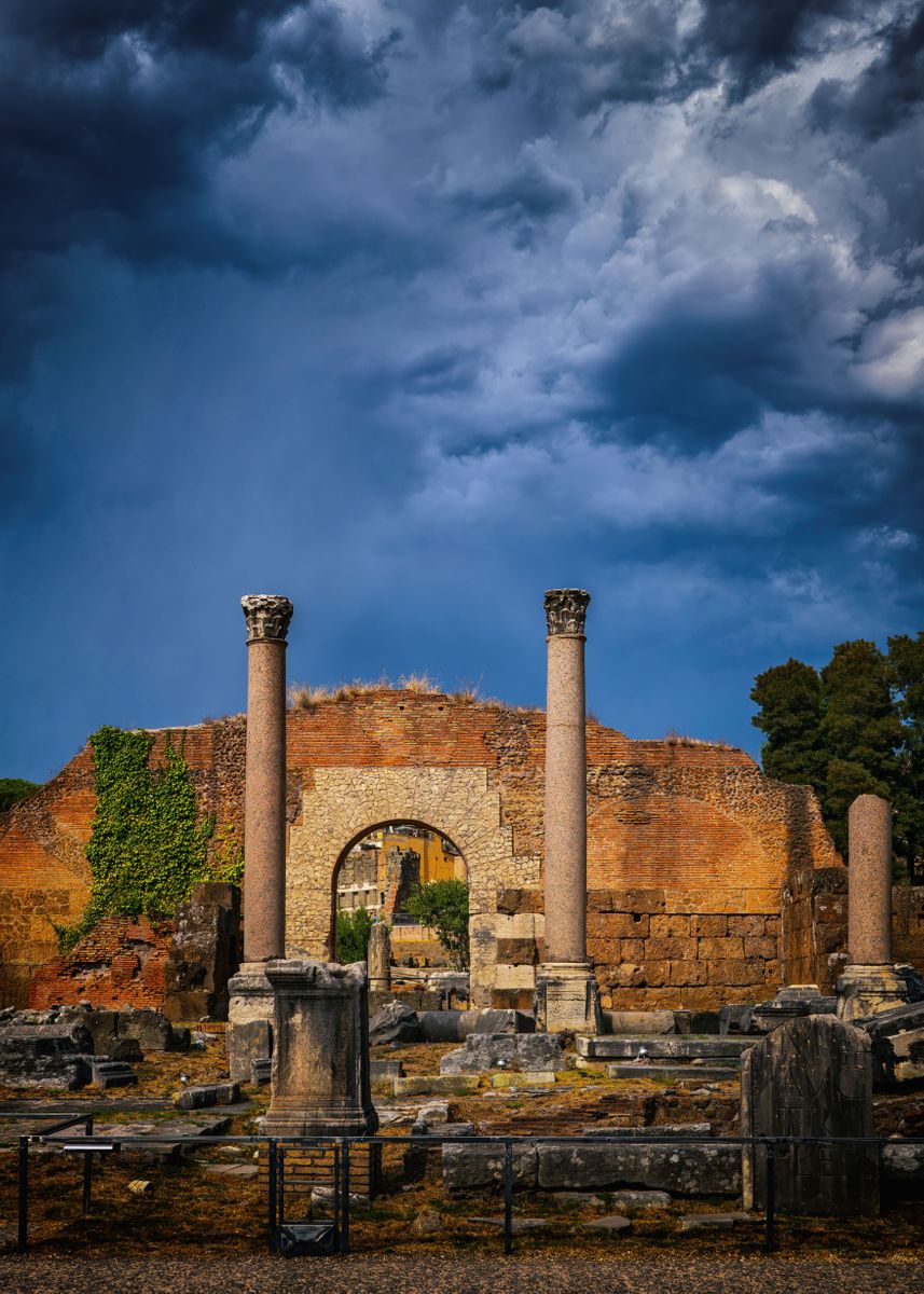 'Ancient Roman Forum Ruins' Poster, picture, metal print, paint by ...