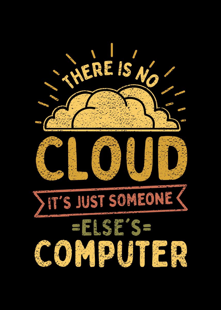 'There Is No Cloud Its' Poster, picture, metal print, paint by Uwe Seibert | Displate