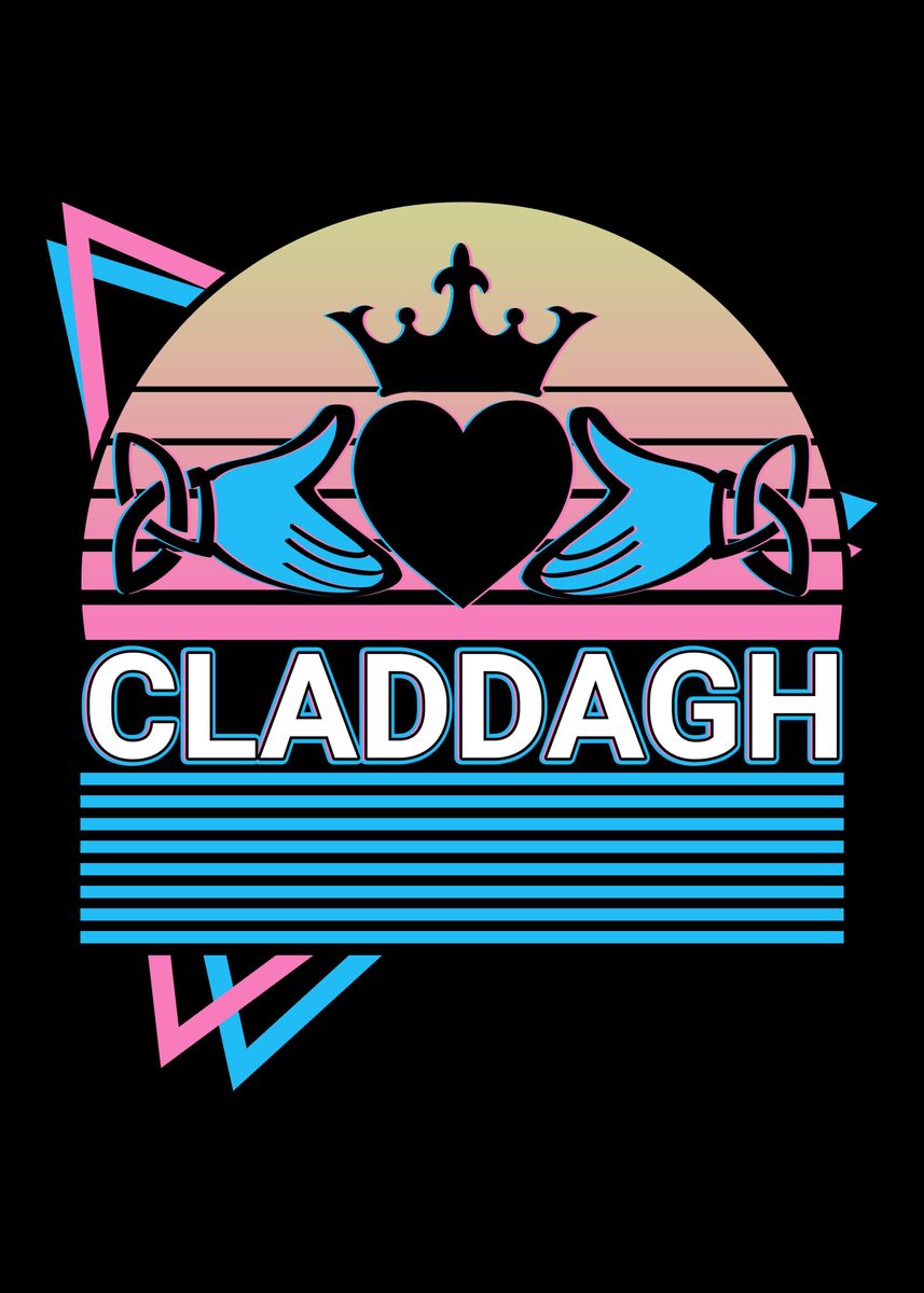 'Claddagh' Poster, picture, metal print, paint by AestheticAlex | Displate