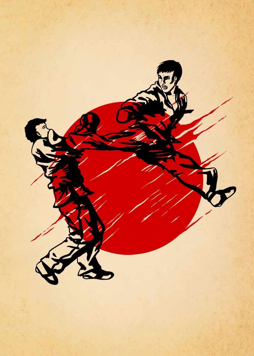 'Karateka' Poster by UNIKORN | Displate