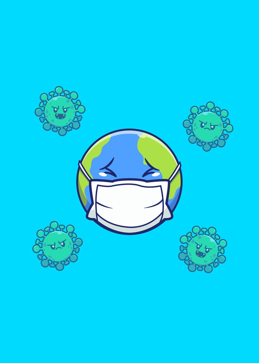 'World Scare Corona Virus' Poster, picture, metal print, paint by ...