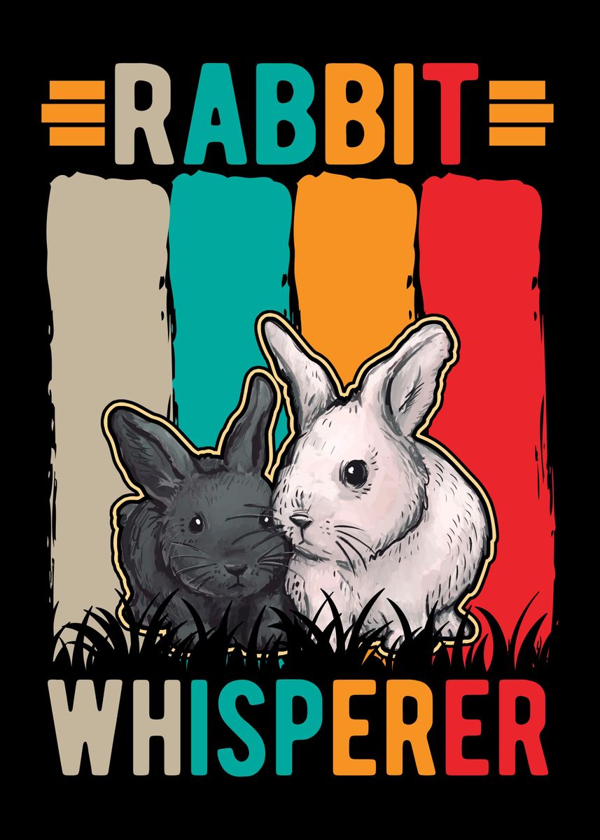 'Rabbit Stable Bunny' Poster, picture, metal print, paint by ...