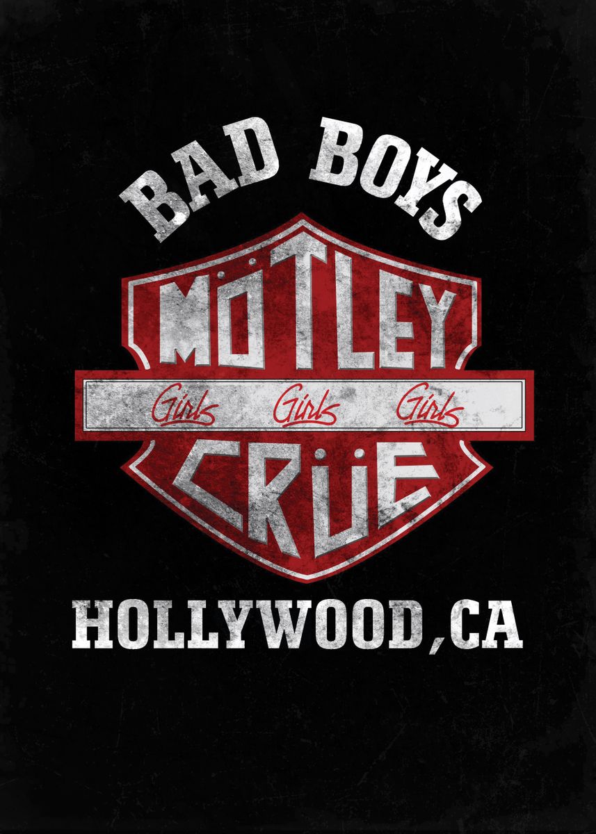 'Bad Boys Hollywood, CA' Poster, picture, metal print, paint by Motley ...