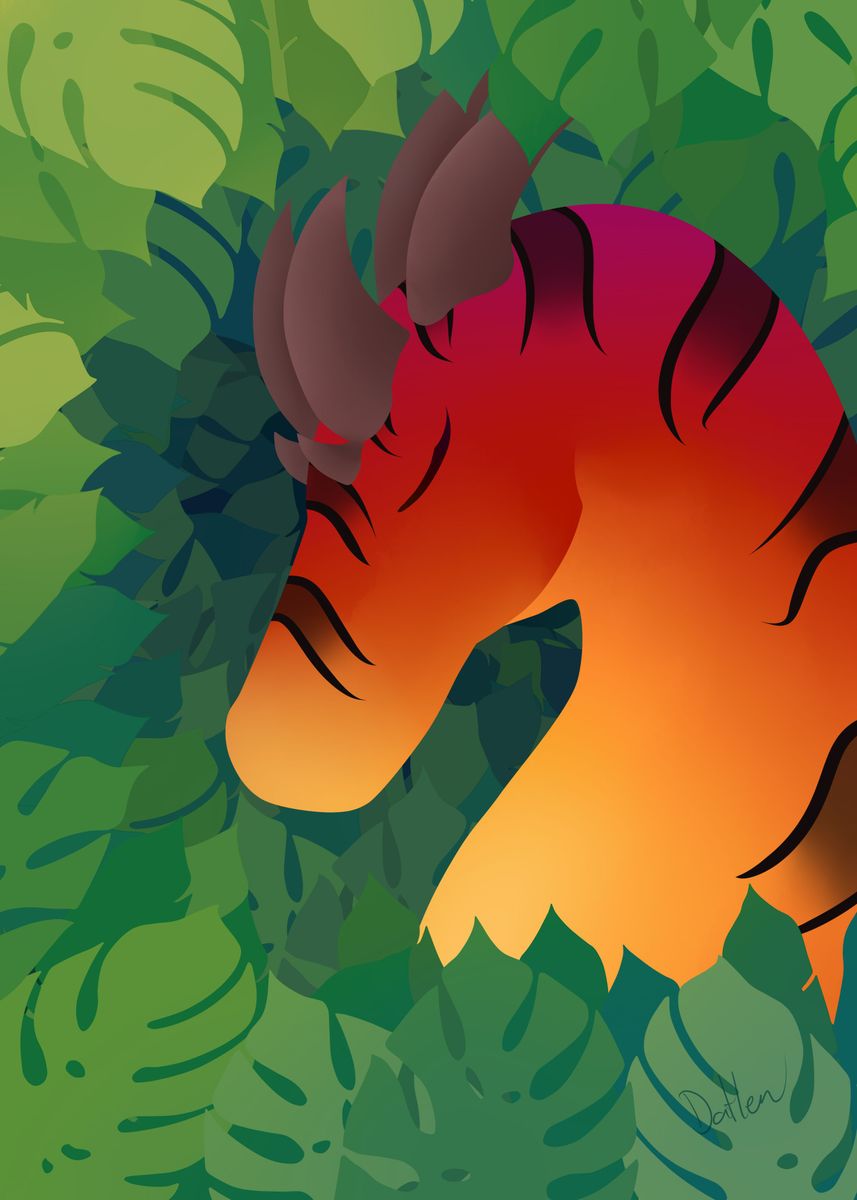 'Jungle Queen' Poster by Datlen Ohana | Displate