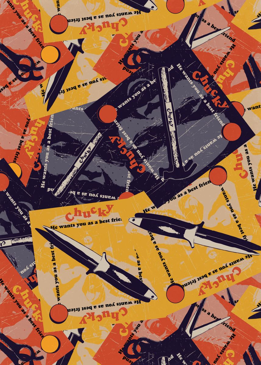 'BFF' Poster, picture, metal print, paint by Child's Play | Displate