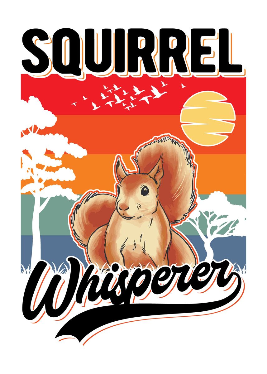 'Squirrel Gift' Poster, picture, metal print, paint by FavoritePlates ...
