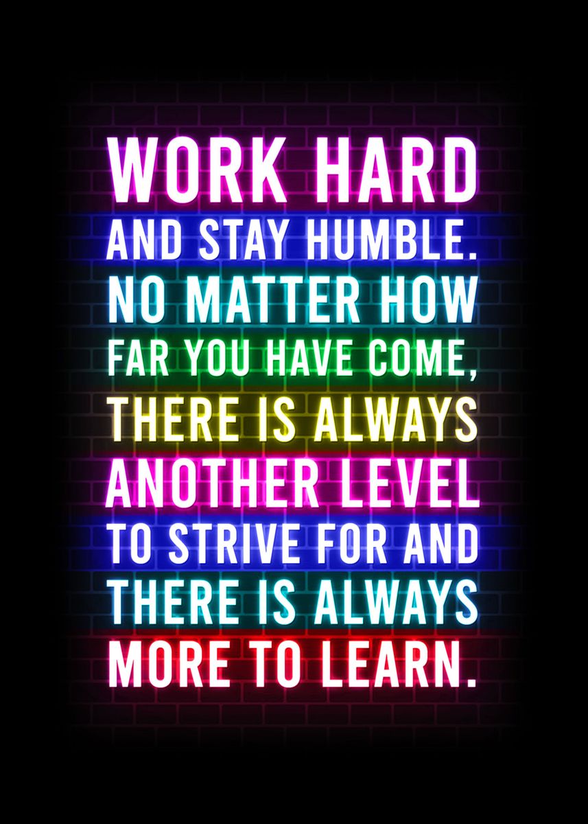 'Motivation Quotes' Poster, picture, metal print, paint by SA KE | Displate