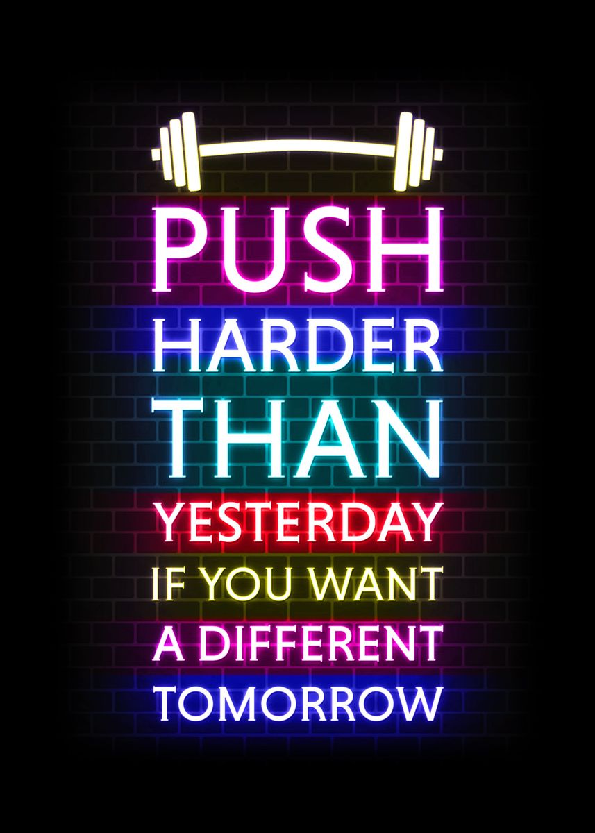 'Motivation Quotes' Poster, picture, metal print, paint by SA KE | Displate