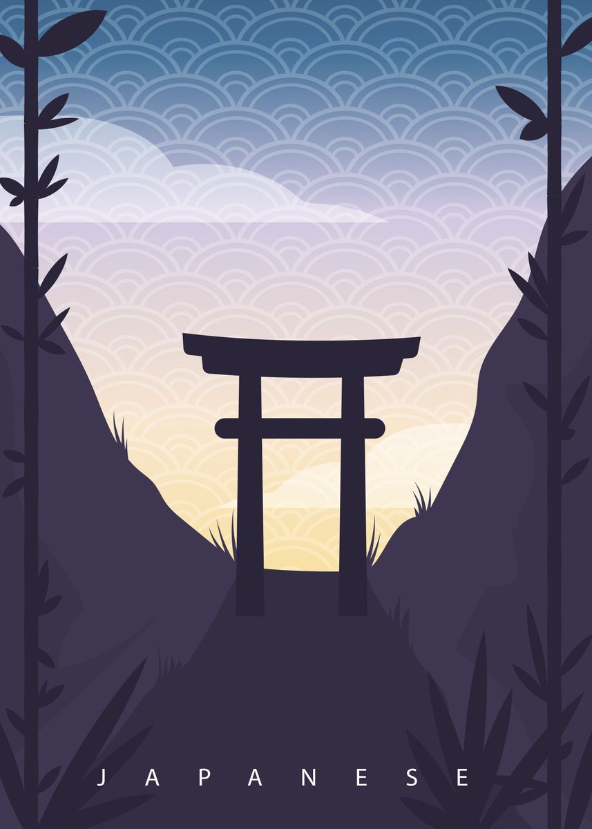 'Simple japanese' Poster by Le Duc Hiep | Displate