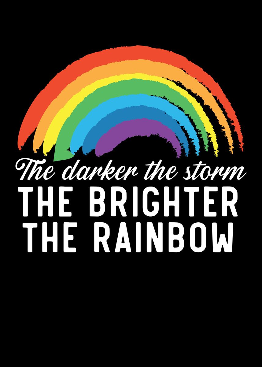'Rainbow Lover' Poster, picture, metal print, paint by NAO | Displate