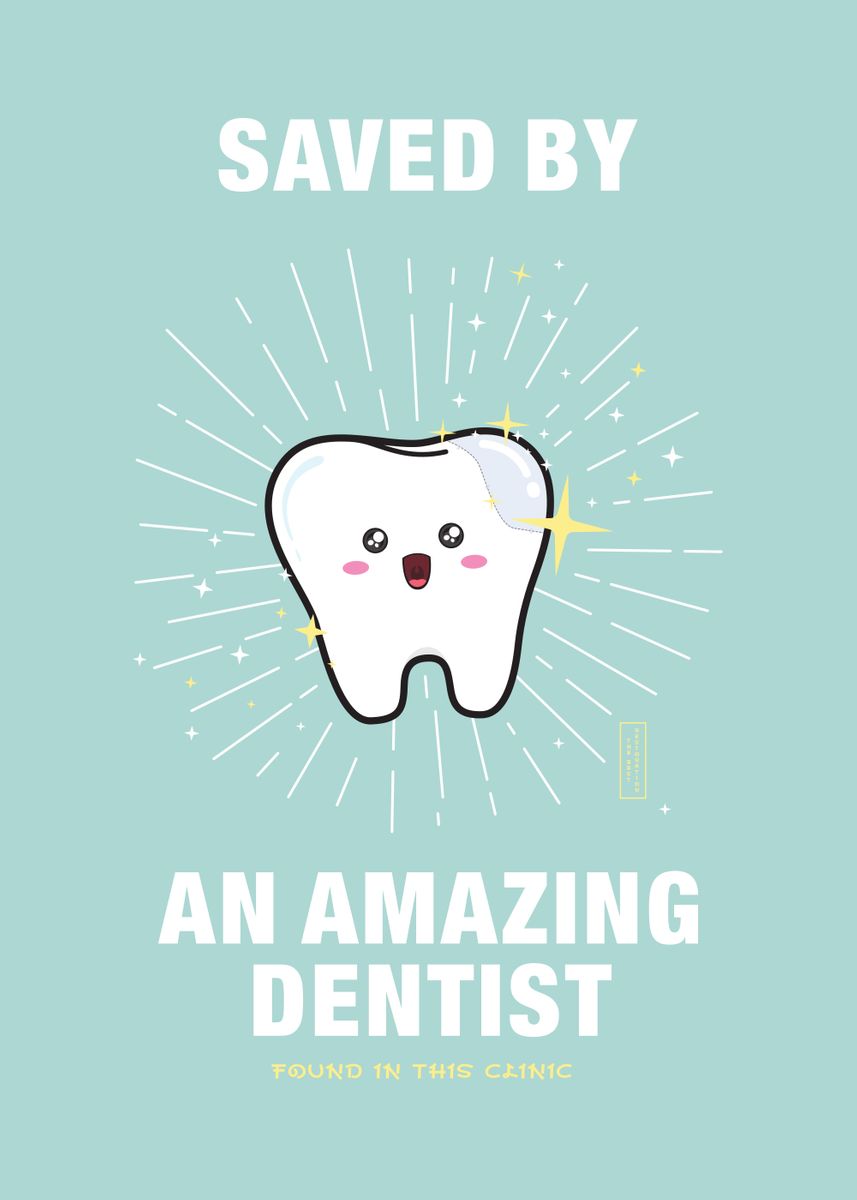 'The Amazing Dentist' Poster, picture, metal print, paint by Pong ...