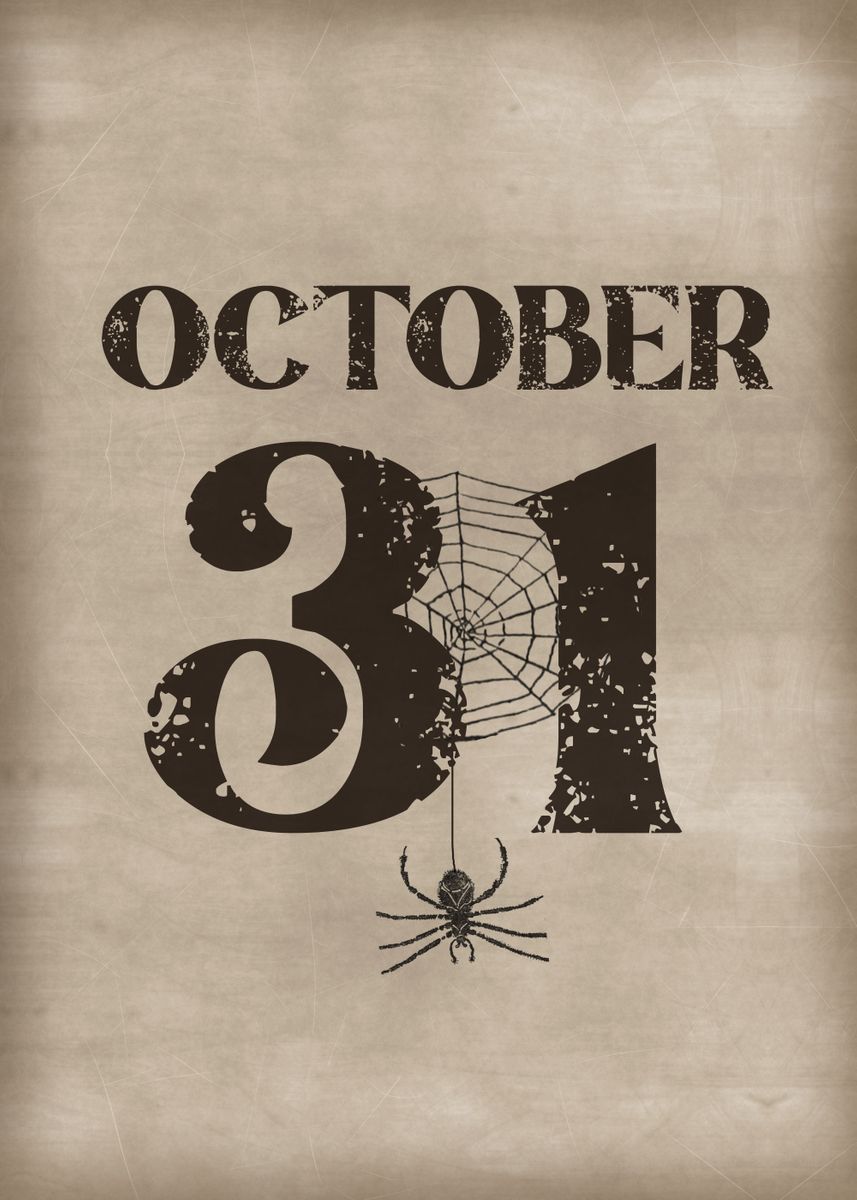 '31st October Halloween' Poster, picture, metal print, paint by ...