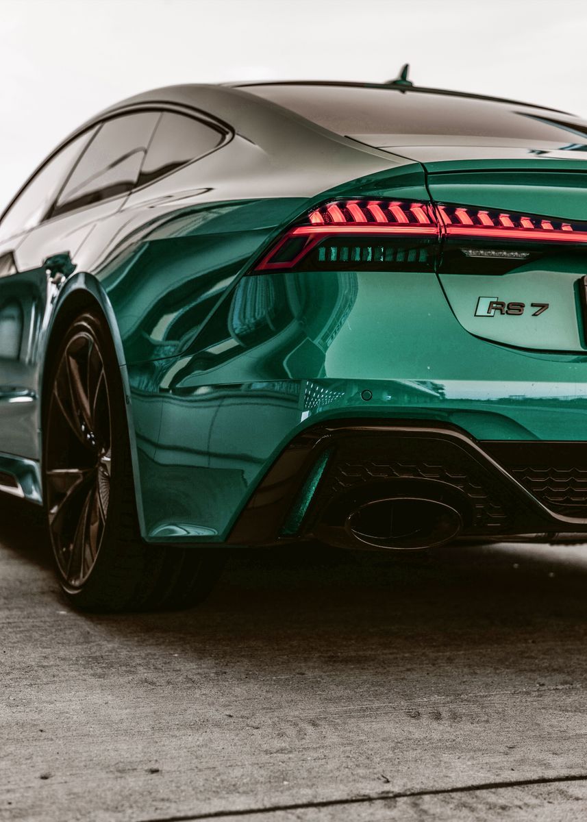 'Audi A7 Backlight Details' Poster, picture, metal print, paint by ...