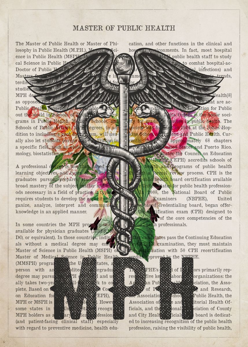 'MPH Graduation Gift' Poster by Aged Pixel | Displate