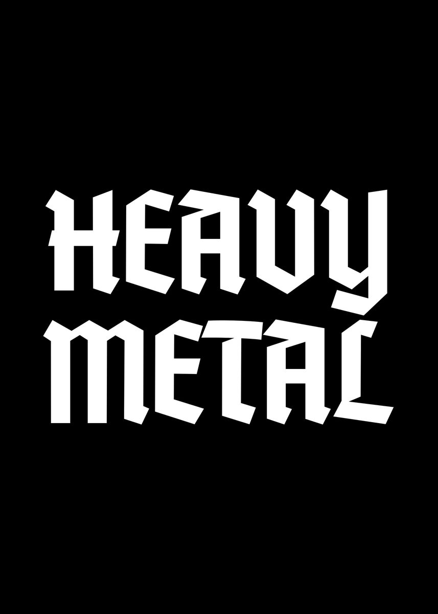 'Music Heavy Metal' Poster, picture, metal print, paint by Vicky ...