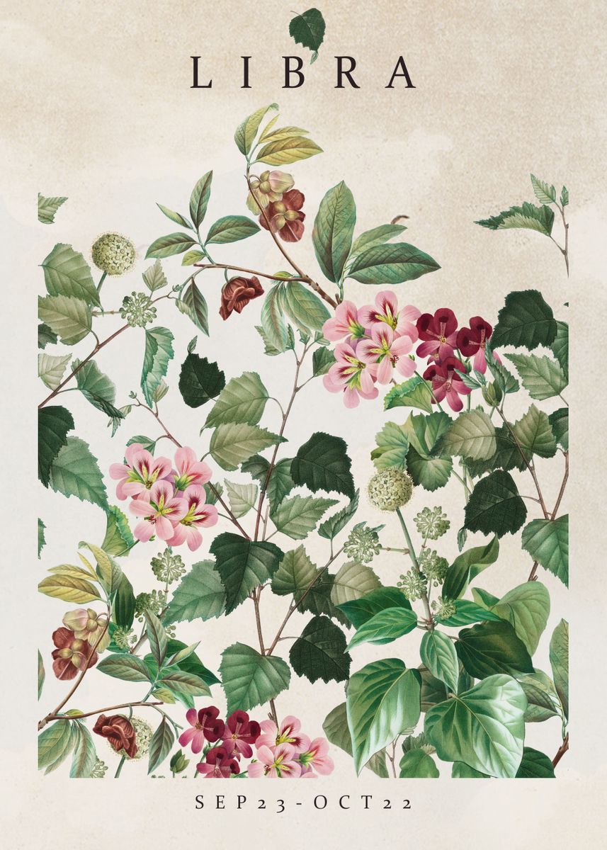 'LIBRA' Poster, picture, metal print, paint by burcu korkmazyurek ...