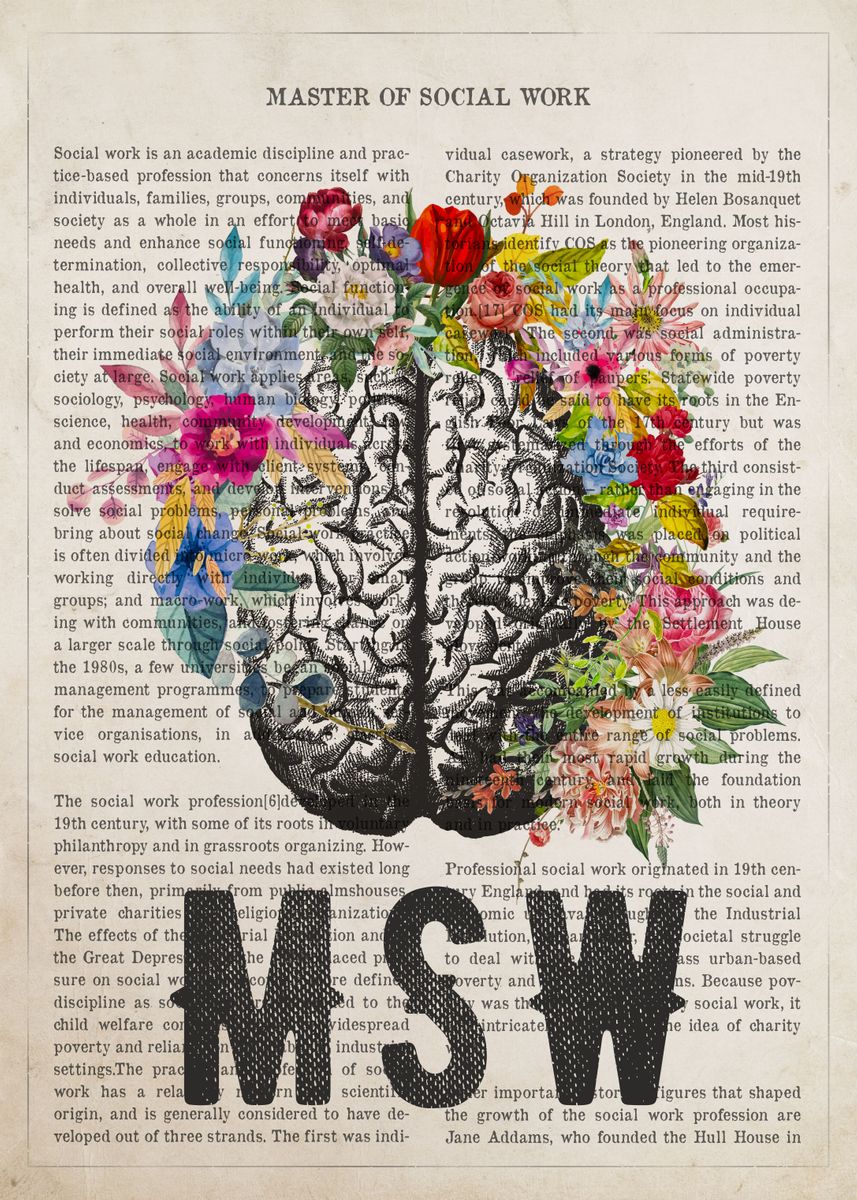 'MSW Graduation Gift' Poster, picture, metal print, paint by Aged Pixel ...