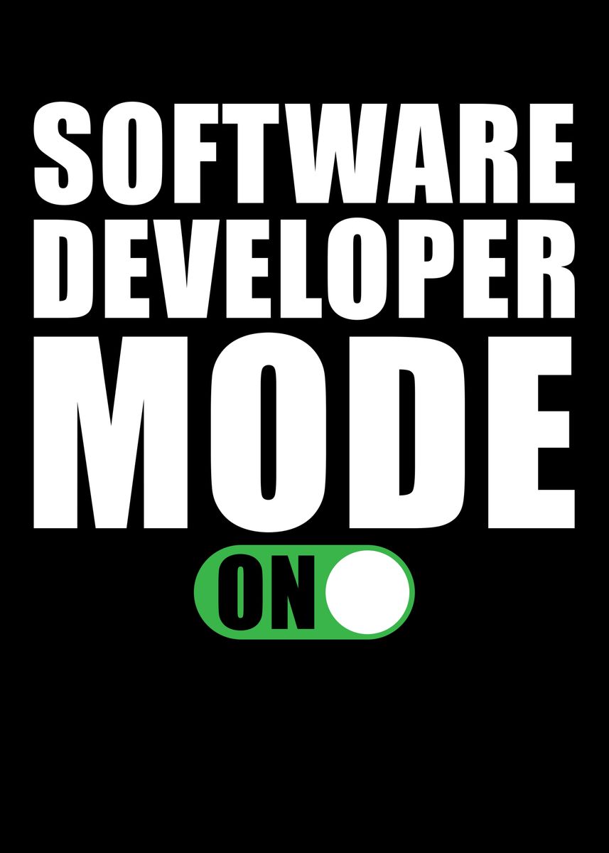 'Software Developer' Poster, picture, metal print, paint by schmugo ...