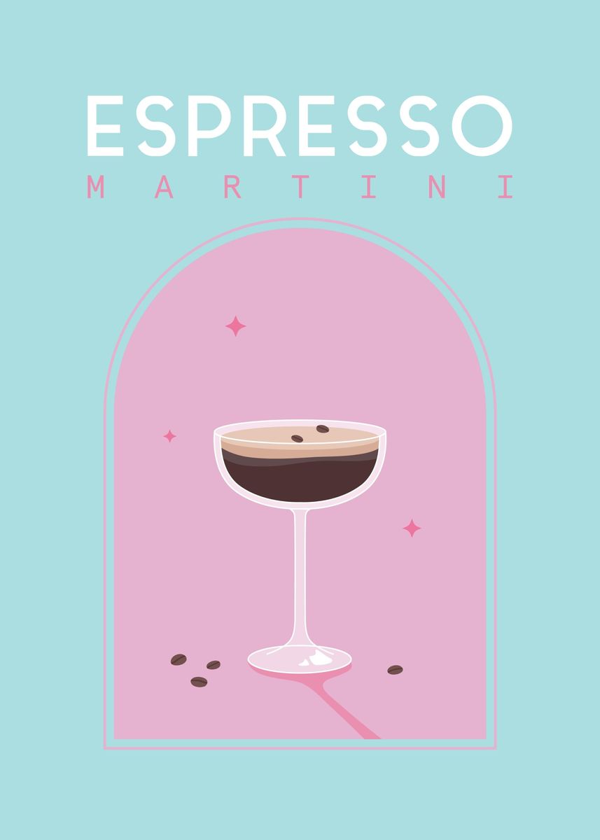 'Espresso Martini Poster' Poster by Haus and Hues | Displate