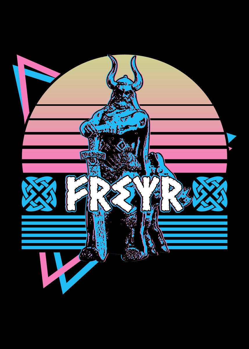 'Freyr Norse God' Poster, picture, metal print, paint by AestheticAlex ...