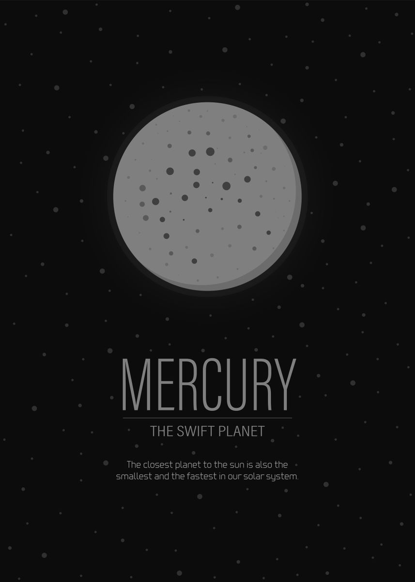 'Mercury' Poster, picture, metal print, paint by Stibo | Displate