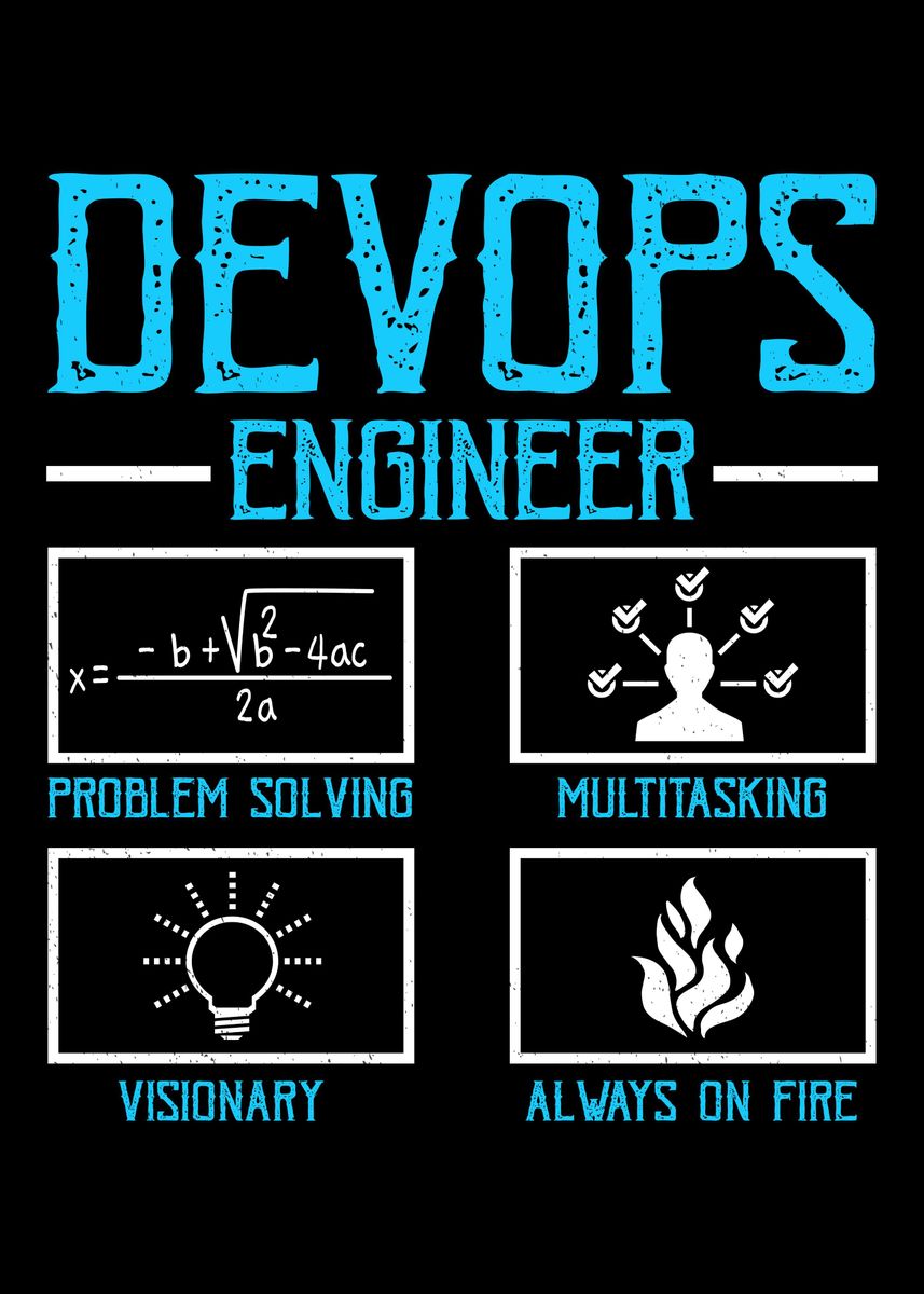 'Devops Engineer' Poster by Michael | Displate