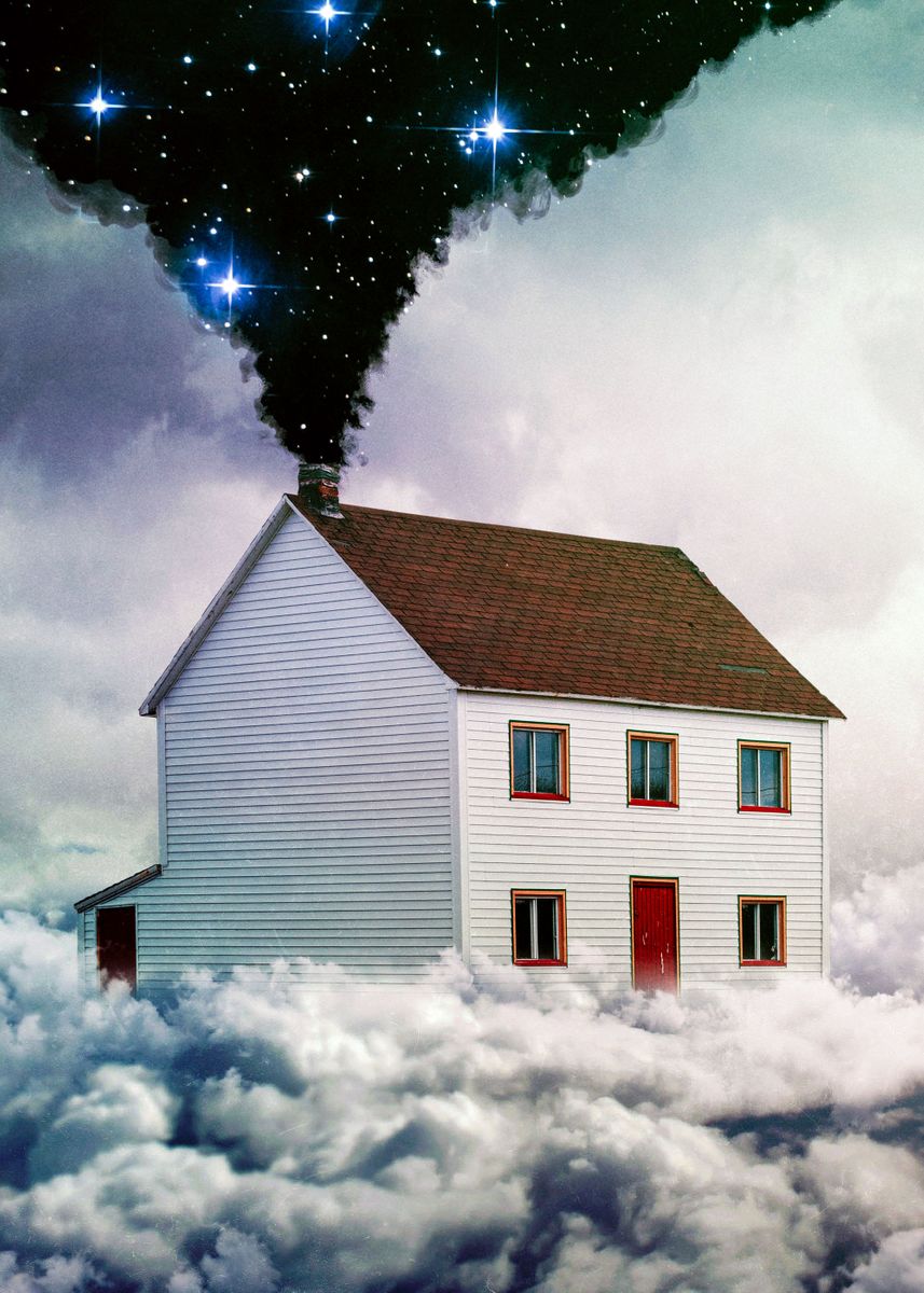'Dream Home' Poster, picture, metal print, paint by seam less | Displate