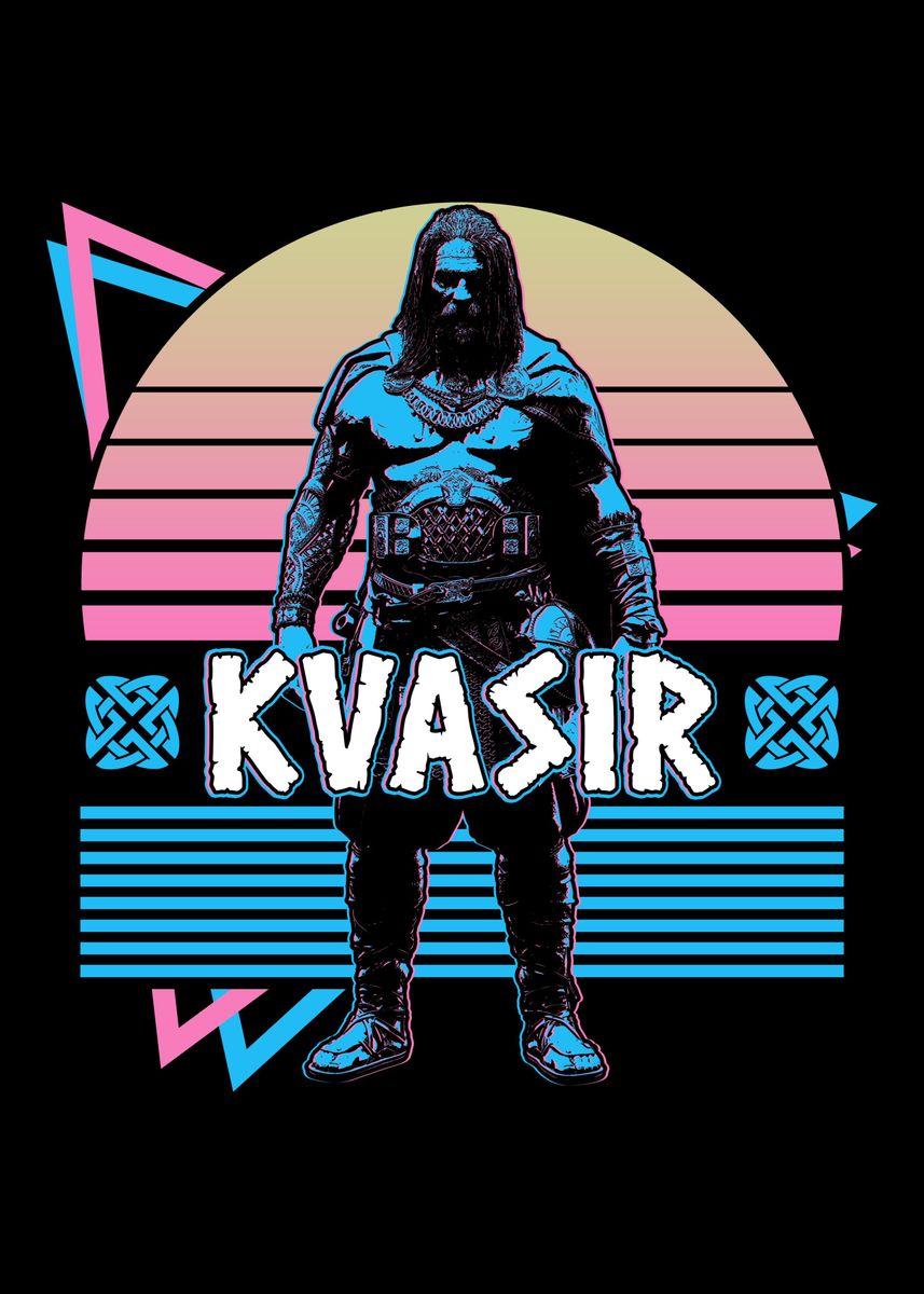 'Kvasir Norse God Asgard' Poster, picture, metal print, paint by ...