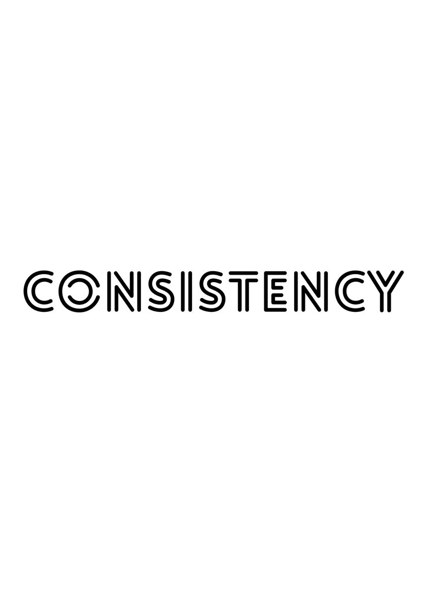 'Consistency' Poster, picture, metal print, paint by Nae | Displate