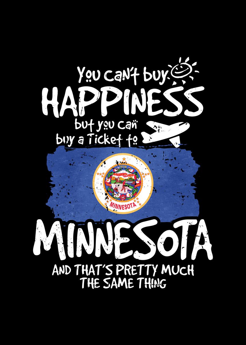 'Minnesota' Poster, picture, metal print, paint by Hexor | Displate