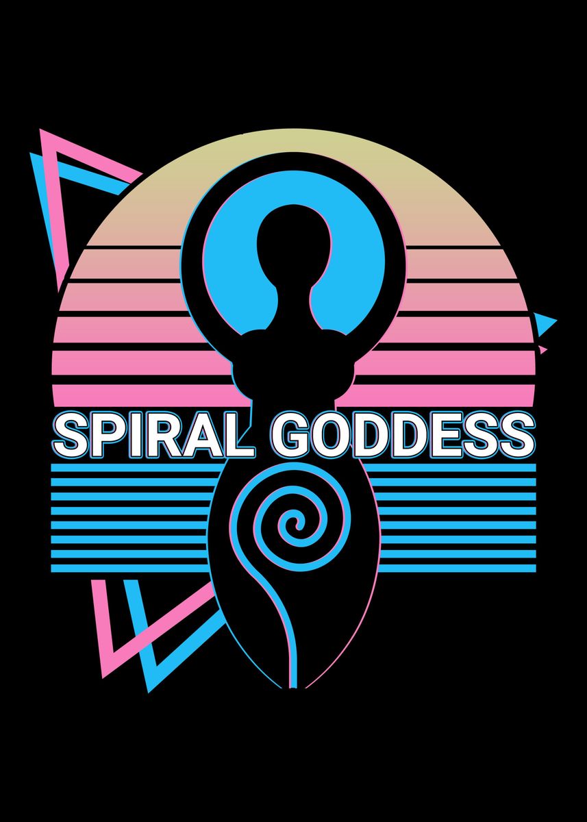 'Spiral Goddess Pagan' Poster, picture, metal print, paint by ...
