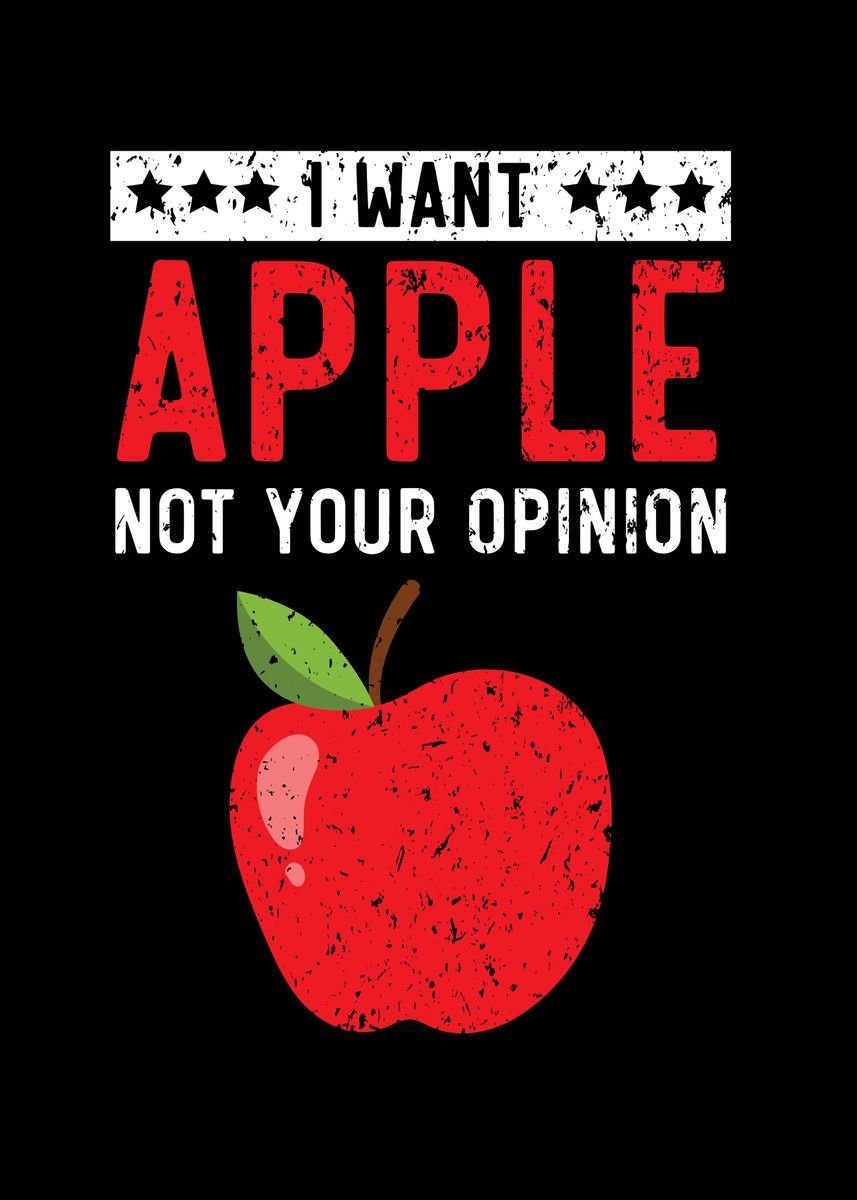 'I Want Apple' Poster by NAO | Displate