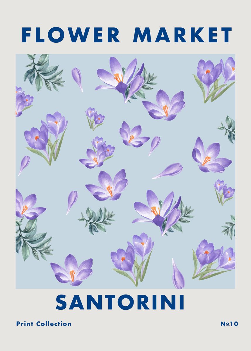 'Flower Market No 10' Poster, picture, metal print, paint by EDM ...