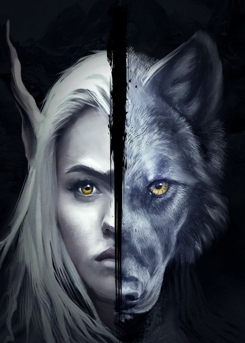 'Shapeshifting elf girl' Poster, picture, metal print, paint by Milan ...