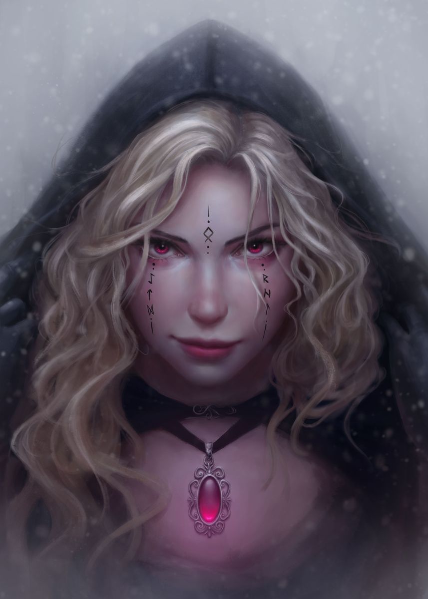 'Wicked Smile' Poster, picture, metal print, paint by Laura de Antonio ...