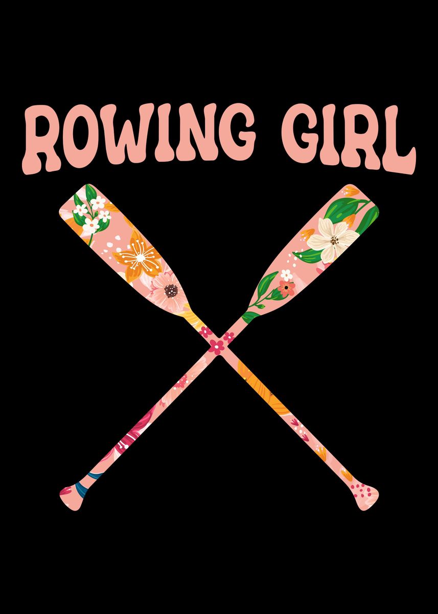 'Rowing Crew Rower Row Team' Poster, picture, metal print, paint by ...