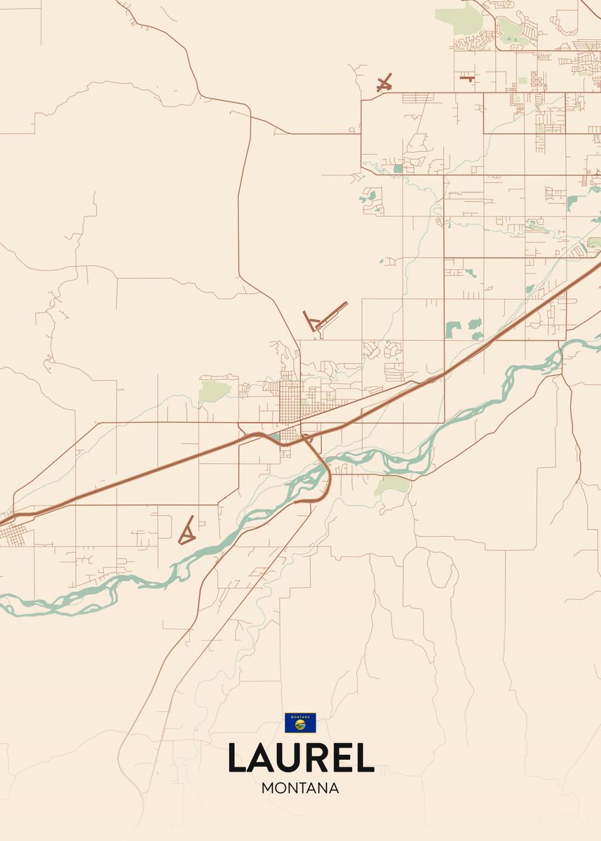 'Laurel MT' Poster by IMR Designs | Displate