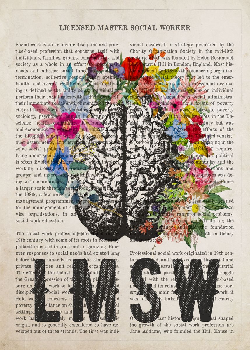 'LMSW Graduation Gift' Poster by Aged Pixel | Displate