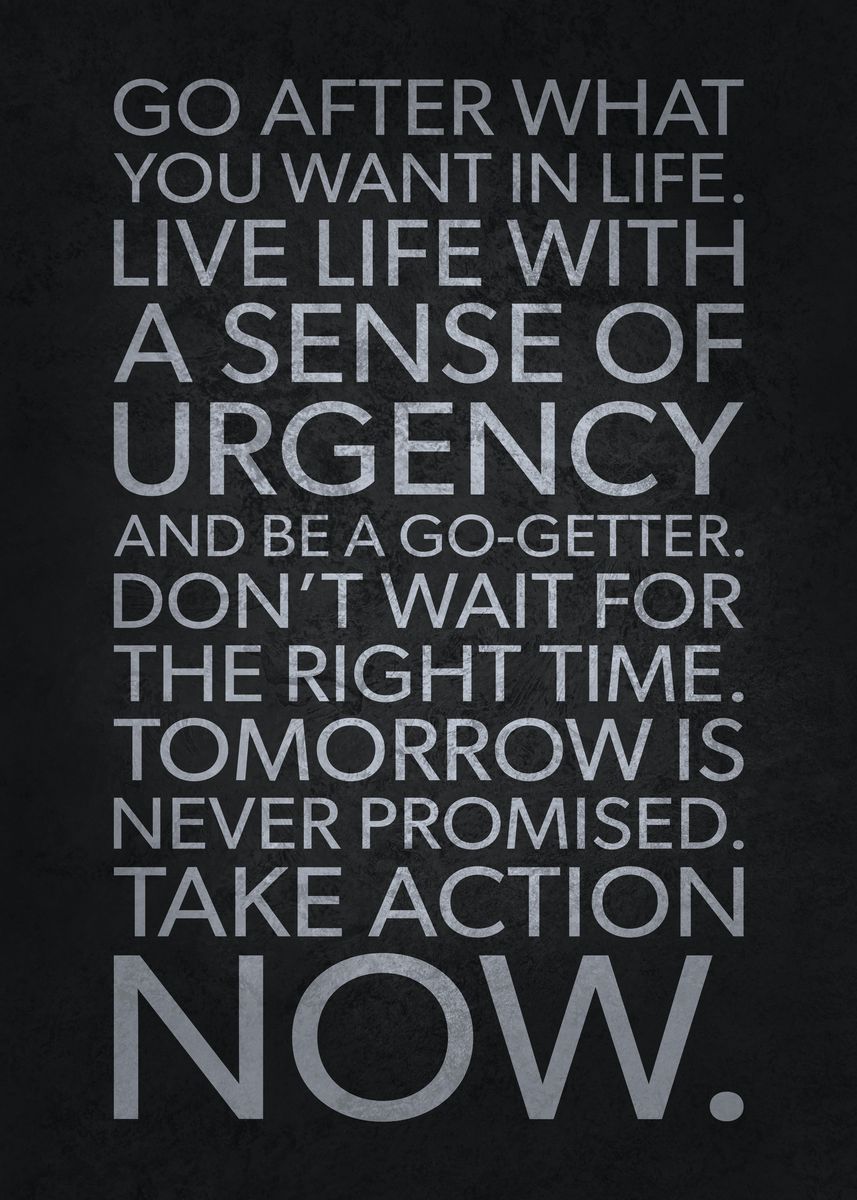 'Go After What You Want' Poster, picture, metal print, paint by CHAN ...